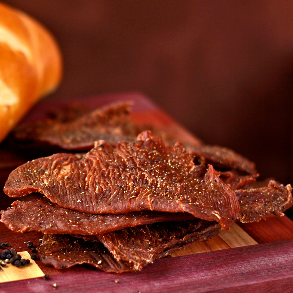 Peppered Turkey Jerky | Original Flavor | All Natural | Mahogany Smoked ...